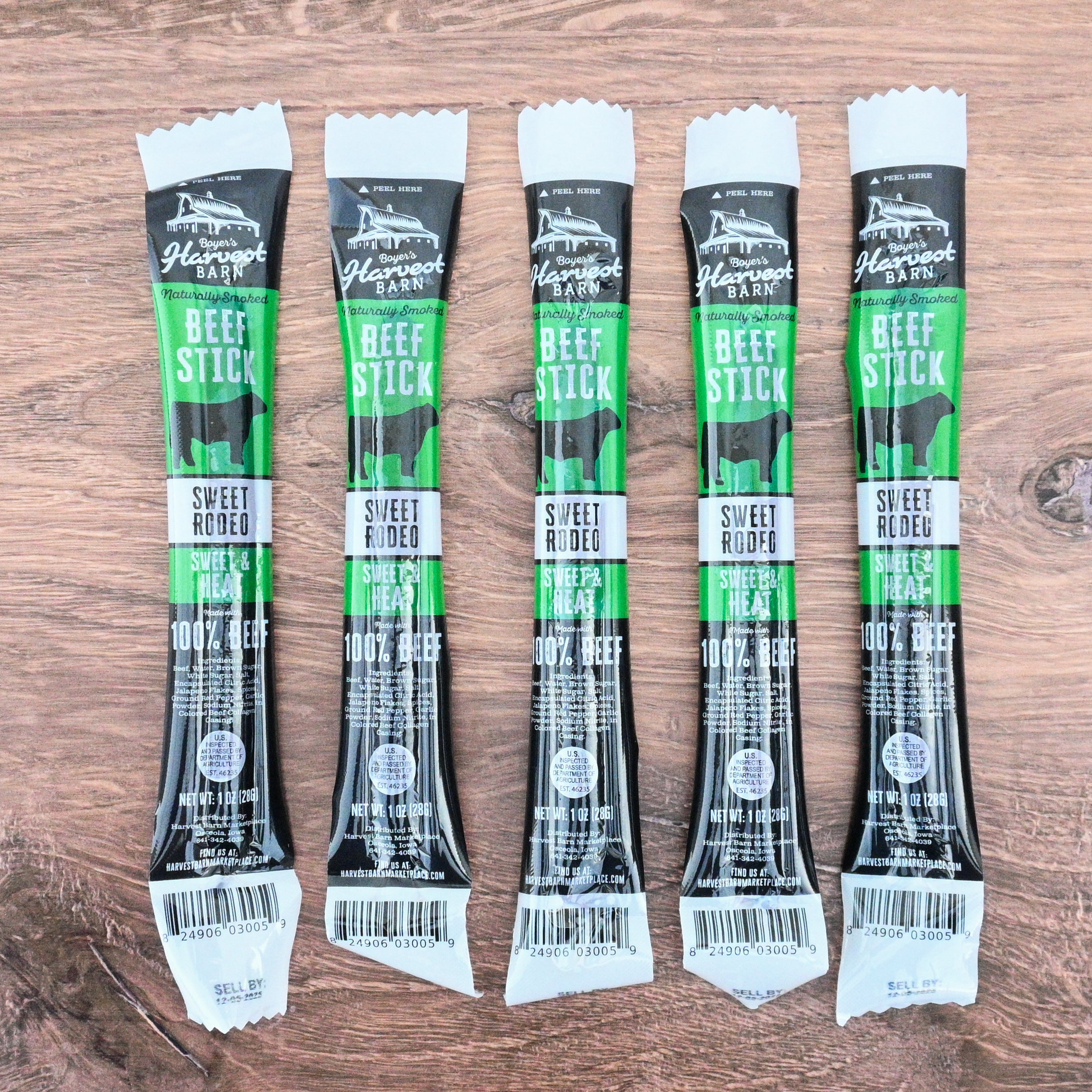 Sweet Rodeo Beef Sticks 5 Ct – The Harvest Barn